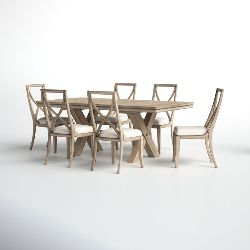 Birch Lane™ Regan 7 - Piece Extendable Dining Set & Reviews | Birch Lane