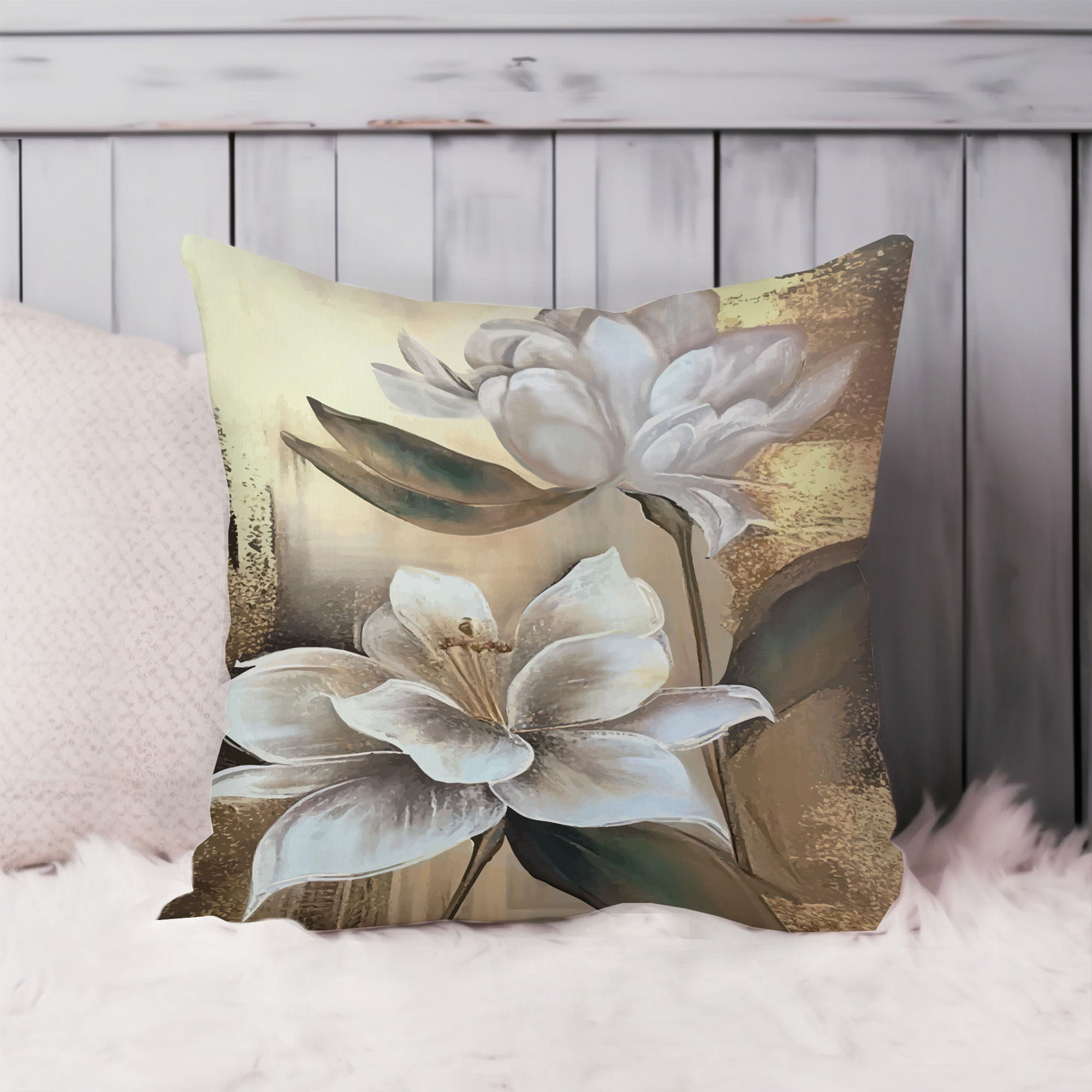Ethan Taylor Floral White Magnolias Flowers Magnolia Modern | Wayfair