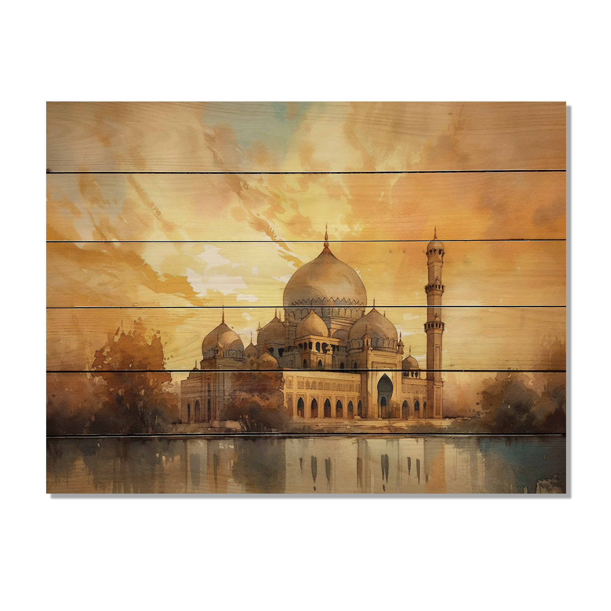 Red Barrel Studio Scared Mosque II - Landscape Mosque Print on Natural ...