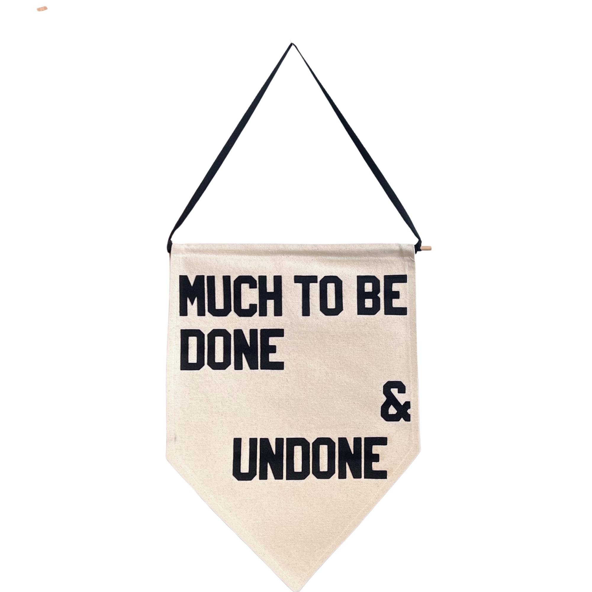 rayo & honey Canvas Much to Be Done & Undone Wall Hanging | Wayfair