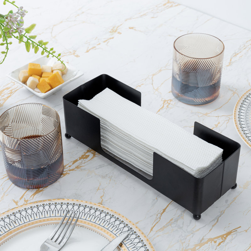 Latitude Run® 2 Piece Black Folded Paper Hand Towel Holder & Reviews ...