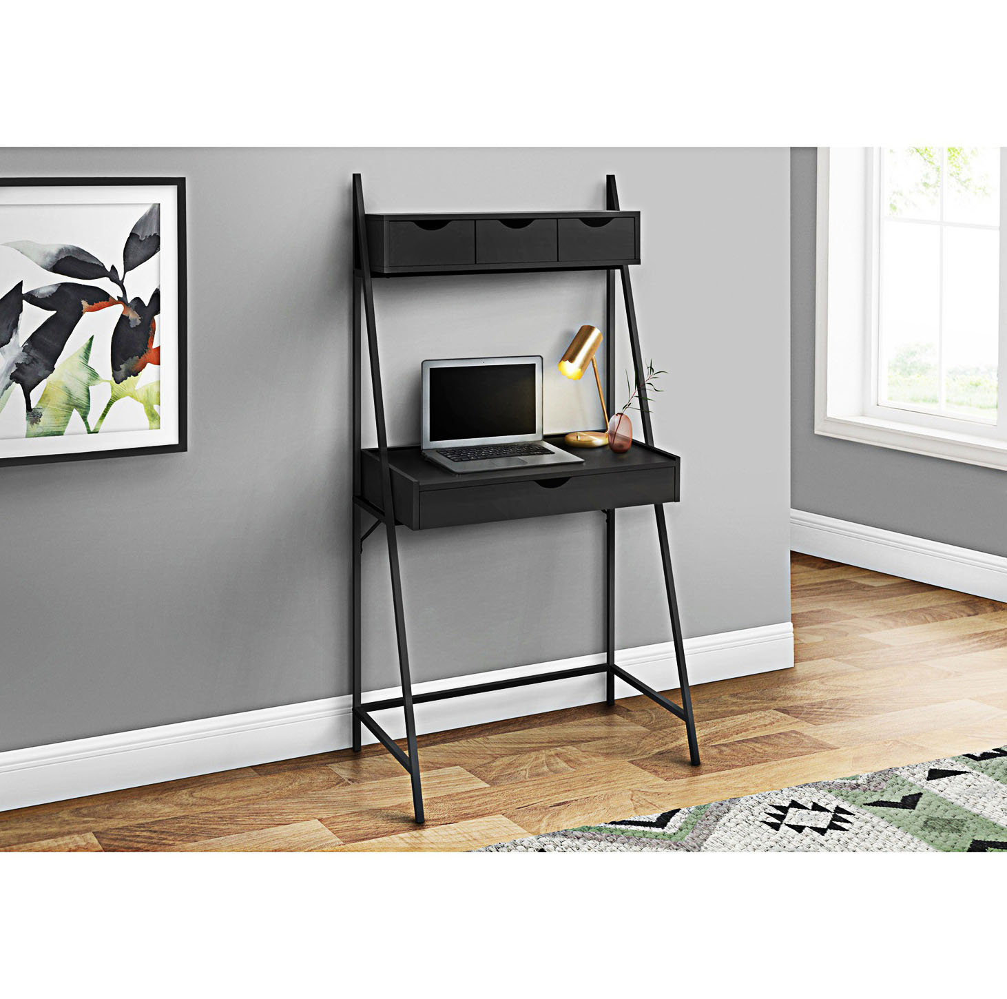 Latitude Run® Home Office Computer Desk, Leaning Desk | Wayfair