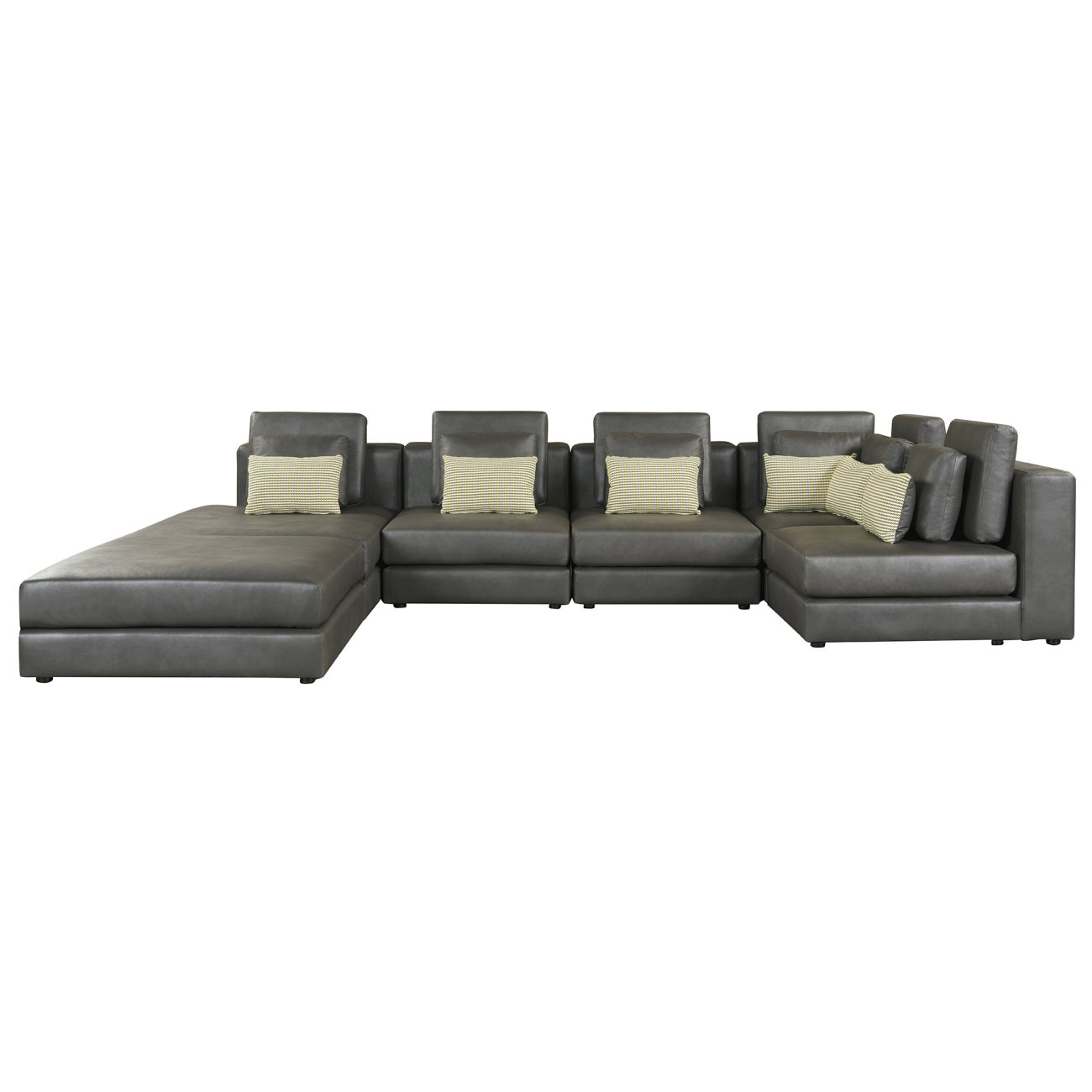 Hokku Designs Modern Sofa 112.7" Modular Sectional Sofa Corner Sofa ...