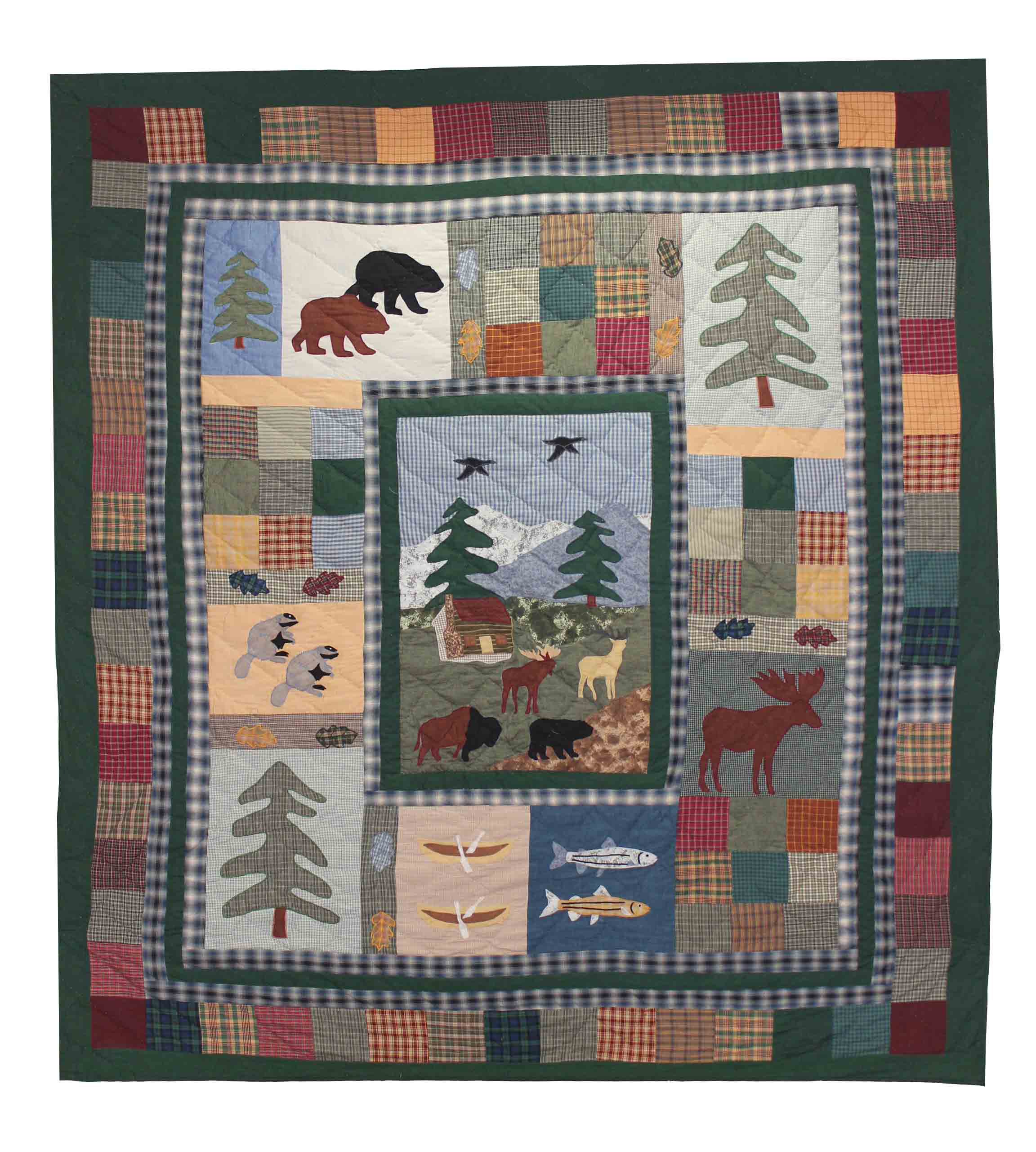 Patch Magic Northwoods Walk Single Reversible Quilt | Wayfair