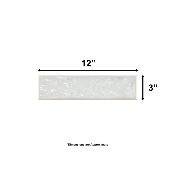 Encore Surfaces Prisma Rain 3 x 12" Subway Wall Tile | Wayfair