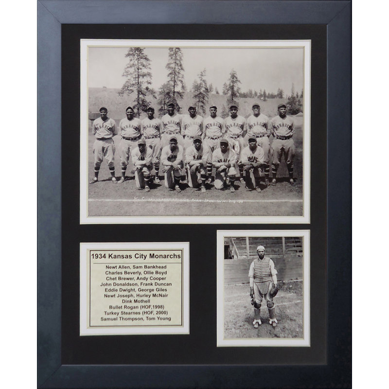 Legends Never Die 1934 Kansas City Monarchs Framed Memorabilia ...