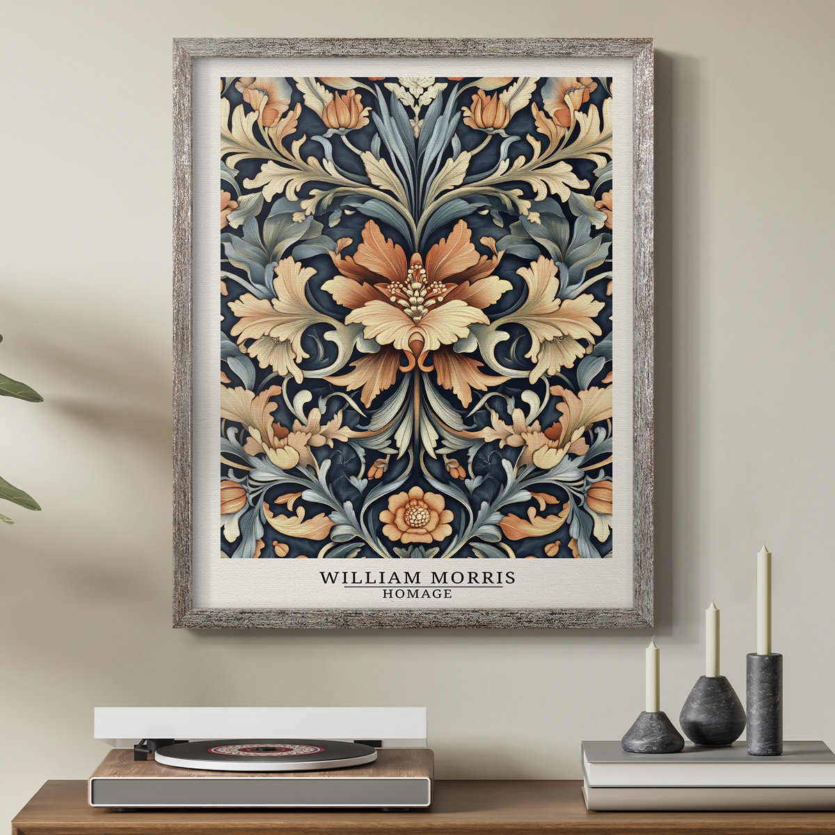 Winston Porter WM MORRIS Series DCCCLX Framed Print - Solid Wood | Wayfair