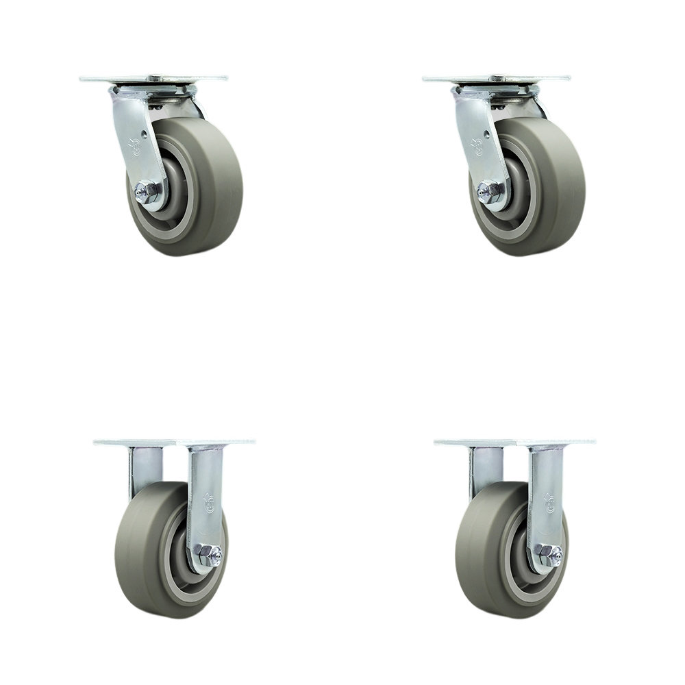 Service Caster Thermoplastic Caster Set with Ball Bearing | Wayfair