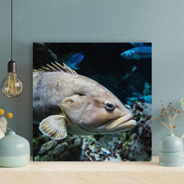 Rosecliff Heights " Brown And White Fish In Water 1 " Painting Print ...