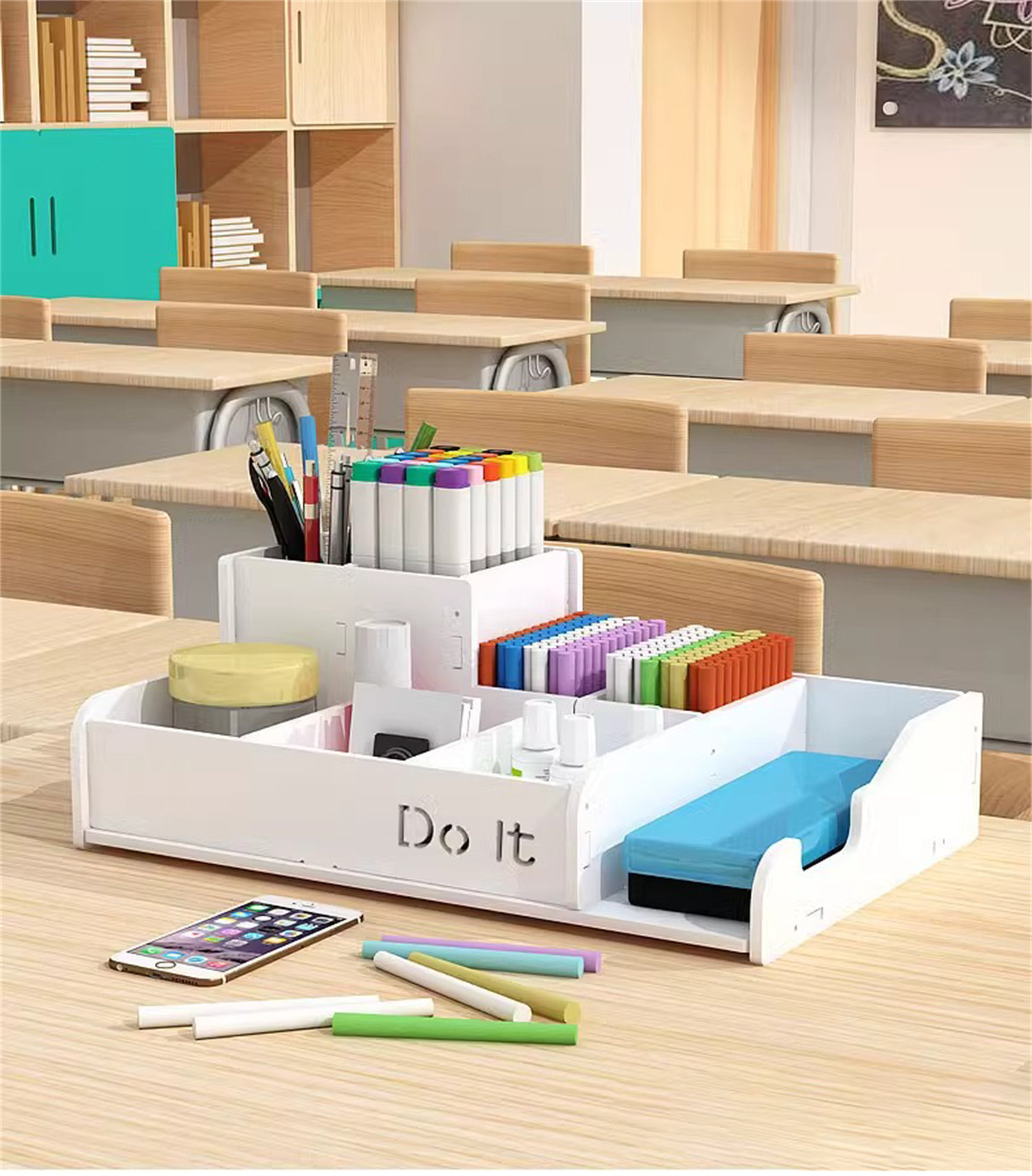 Ivy Bronx Lua Plastic Desk Organizer | Wayfair