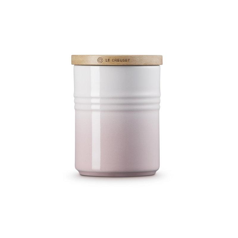 Le Creuset Stoneware Medium Storage Jar with Wooden Lid | Wayfair.co.uk