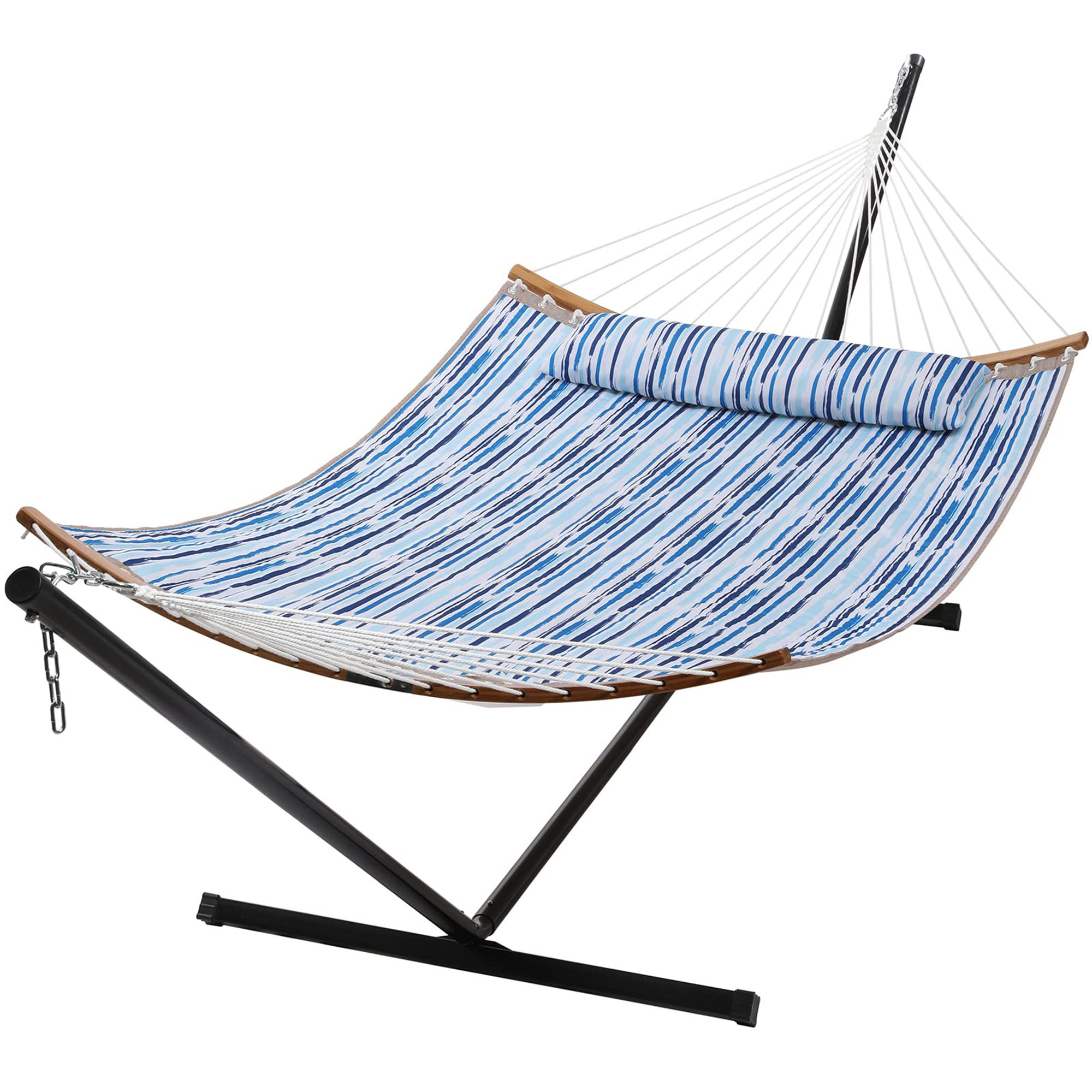 Bungalow Rose Forace 2 Person Spreader Bar Hammock with Stand | Wayfair
