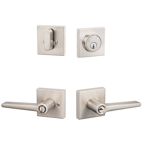 Premier Lock Levers With Deadbolt Reversible Entry Set | Wayfair