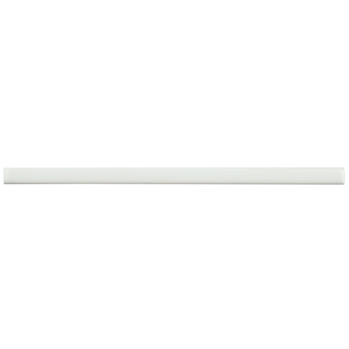 Merola Tile Blanco 7 7/8" x 3/8" Ceramic Pencil Liner Tile Trim in ...