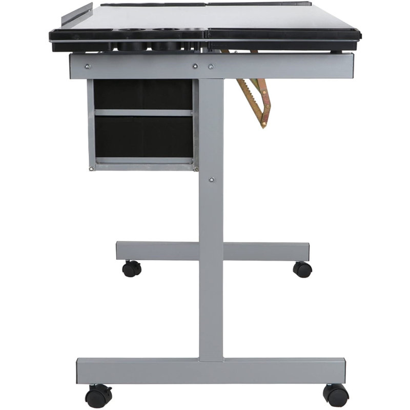 Latitude Run® Dalhaus Height Adjustable Drafting Table and Chair Set ...