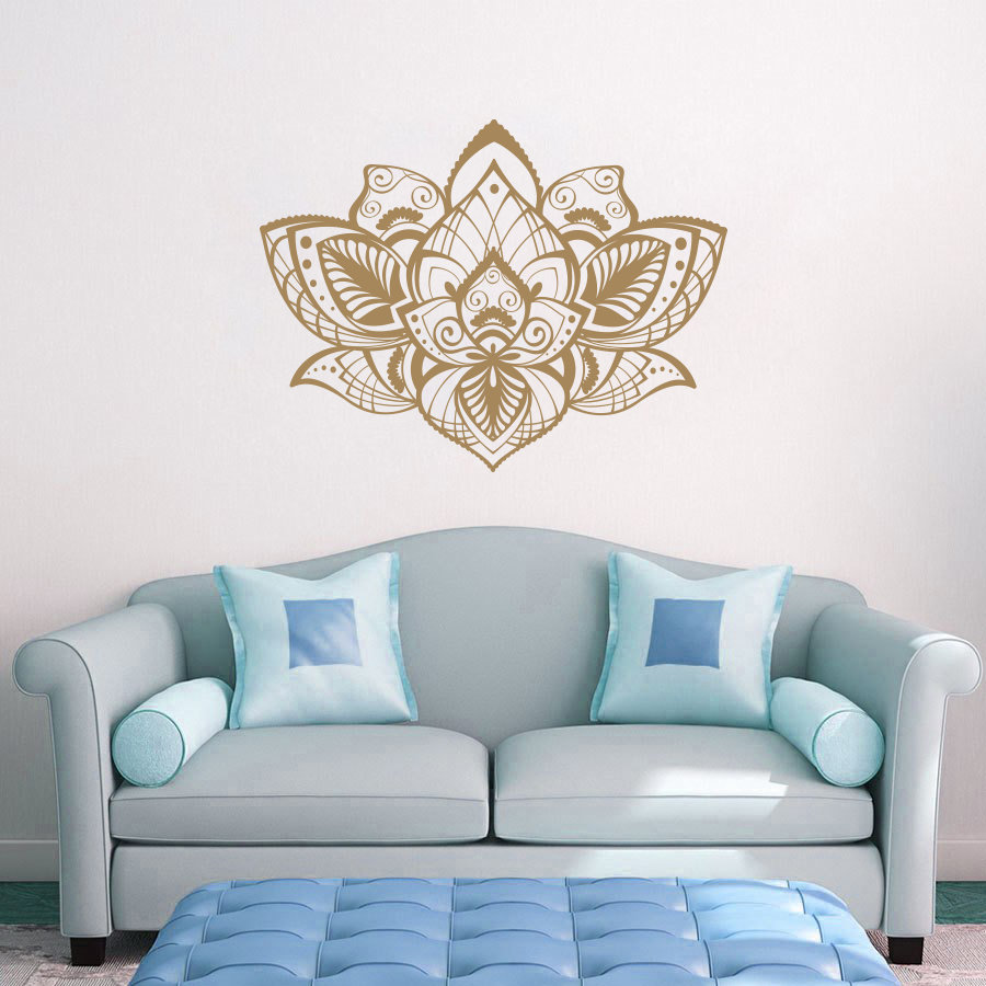Dakota Fields Natazhat Lotus Flower Wall Decal | Wayfair