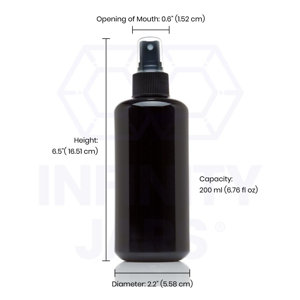 Infinity Jars Fine Mist Spray Bottle Bathroom Storage Container | Wayfair