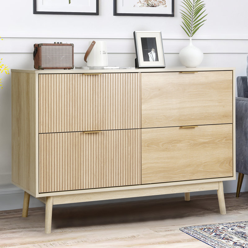 George Oliver Jermel 4 - Drawer Dresser & Reviews | Wayfair