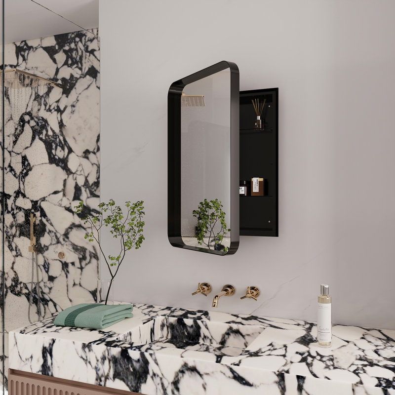 Wrought Studio™ Kalany 4.72'' W 23.6'' H Wall Mounted Optional Medicine ...