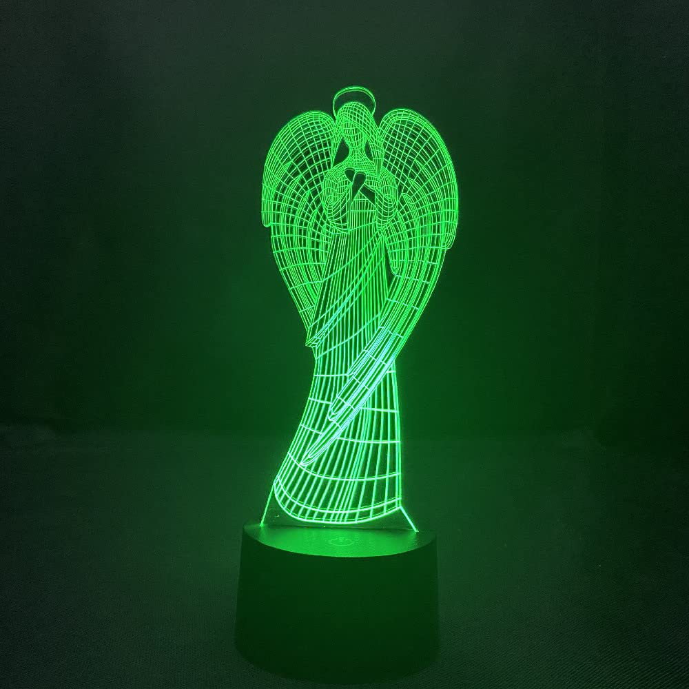REFISM 3D Angel Night Lights Remote Control | Wayfair