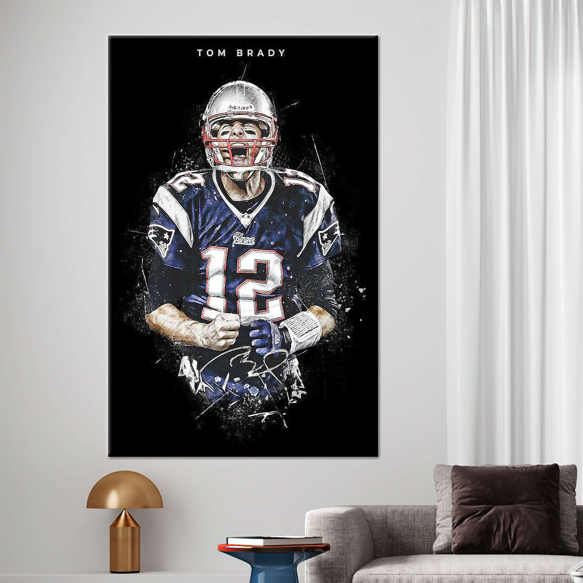 kayra export Motivational Tom Brady American Football Player Poster for ...