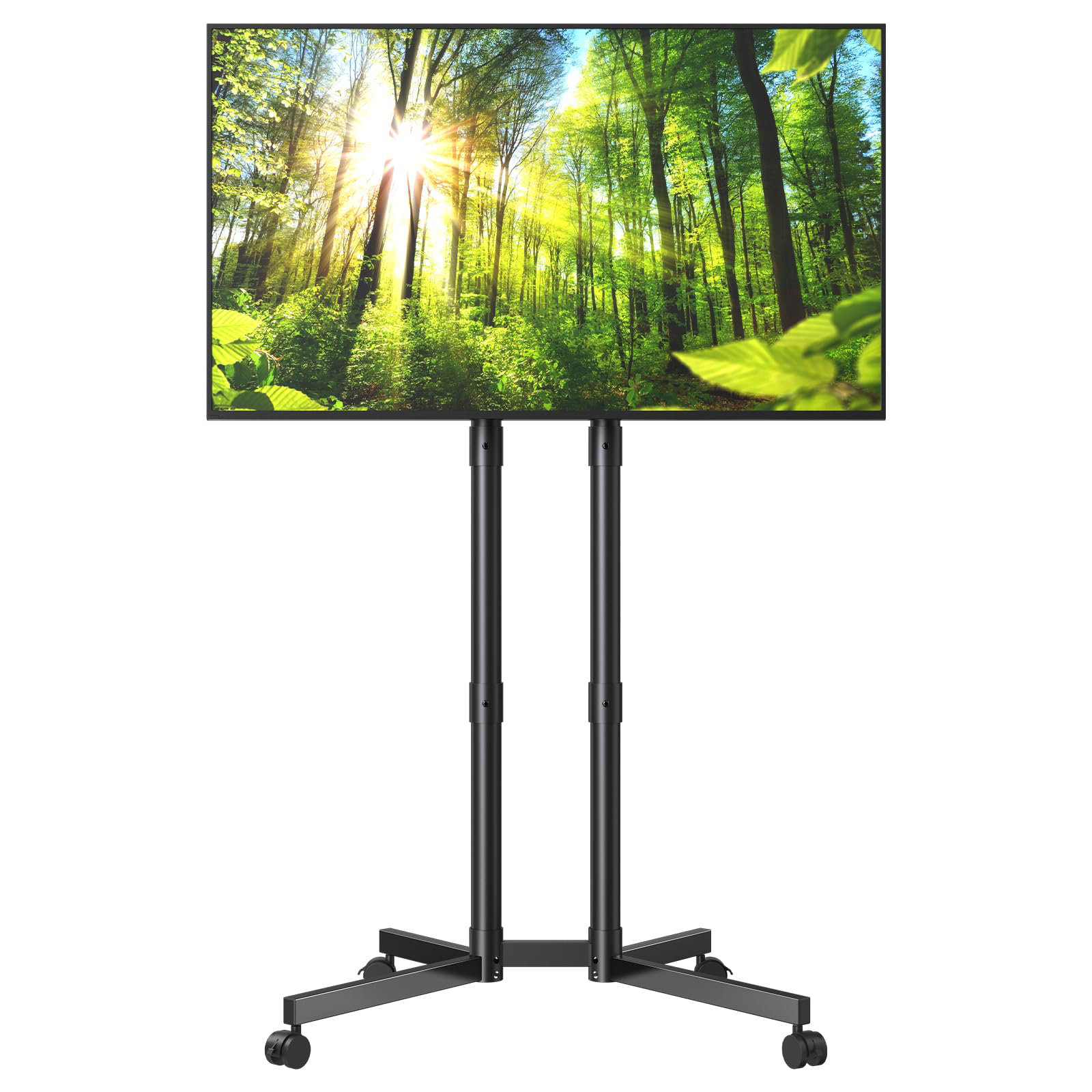 COAHAHA Adjustable TV Stand With Wheels, 32-70 Inch Floor Mount ...