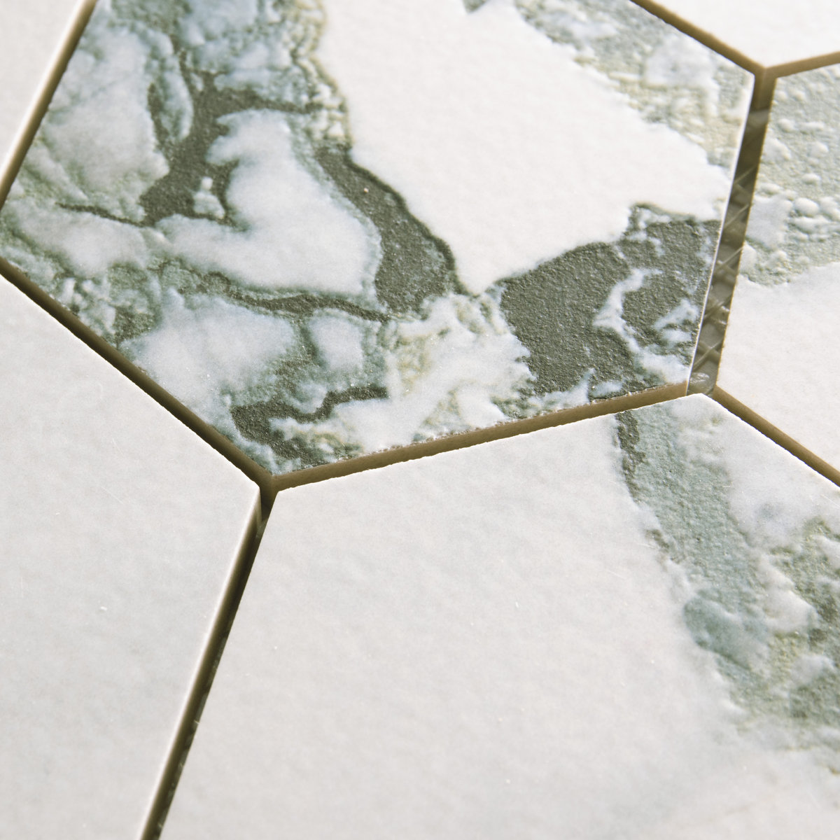 Merola Tile Touche 4" Hex 11-3/4 In. X 13-5/8 In. Porcelain Mosaic Tile ...