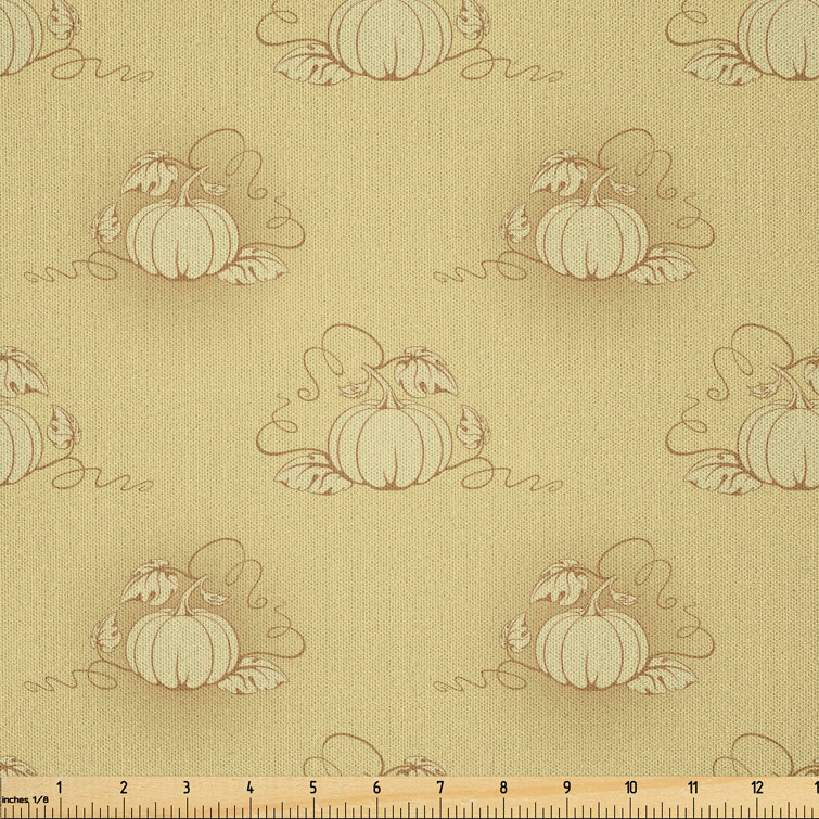 The Seasonal Aisle Alorah Pumpkin Field Halloween Multi-Purpose Fabric ...