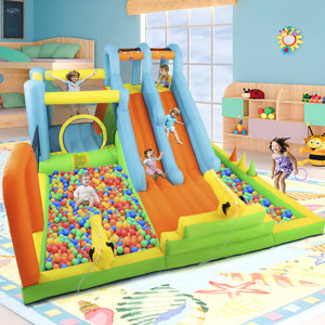 Joyldias Double Slides Inflatable Bounce House , 7 In 1 Giant Water ...