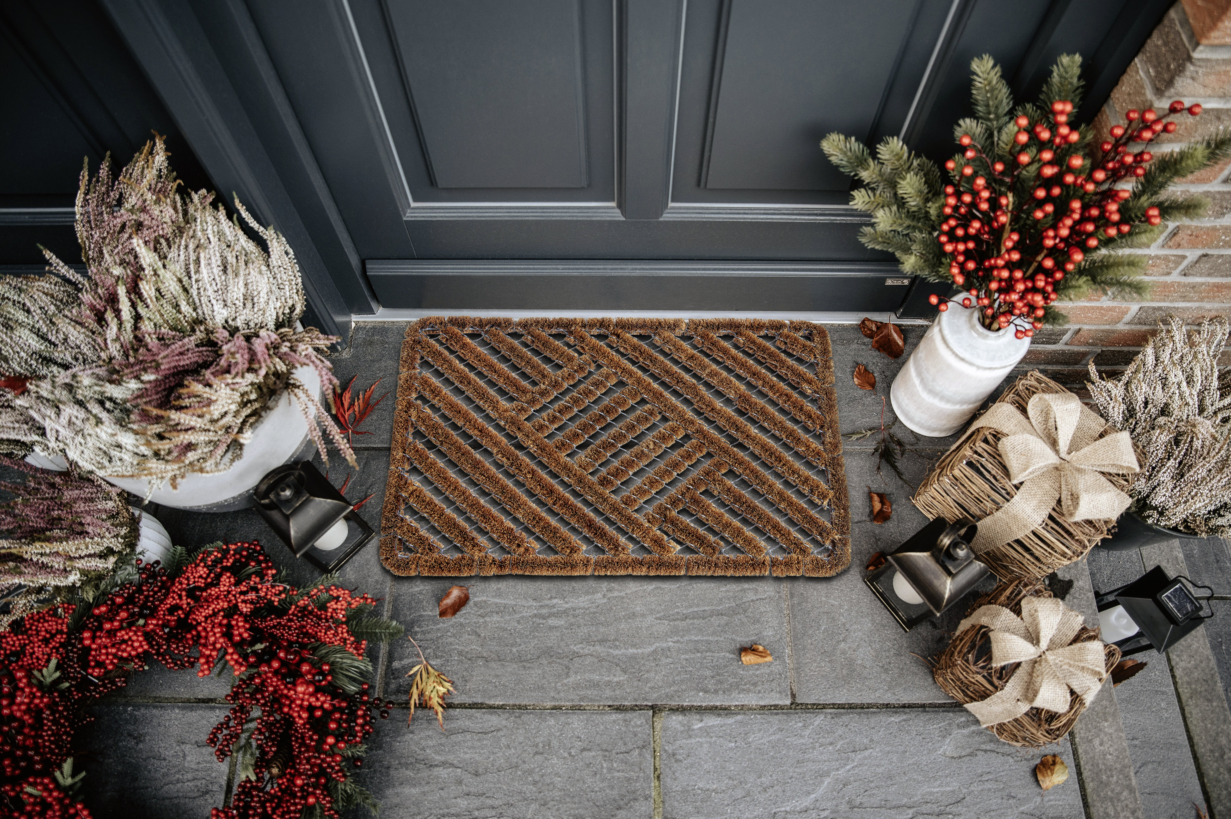 Hanse Home Mix Mats Grid Brushes lattice, coconut, coconut mat, lattice ...