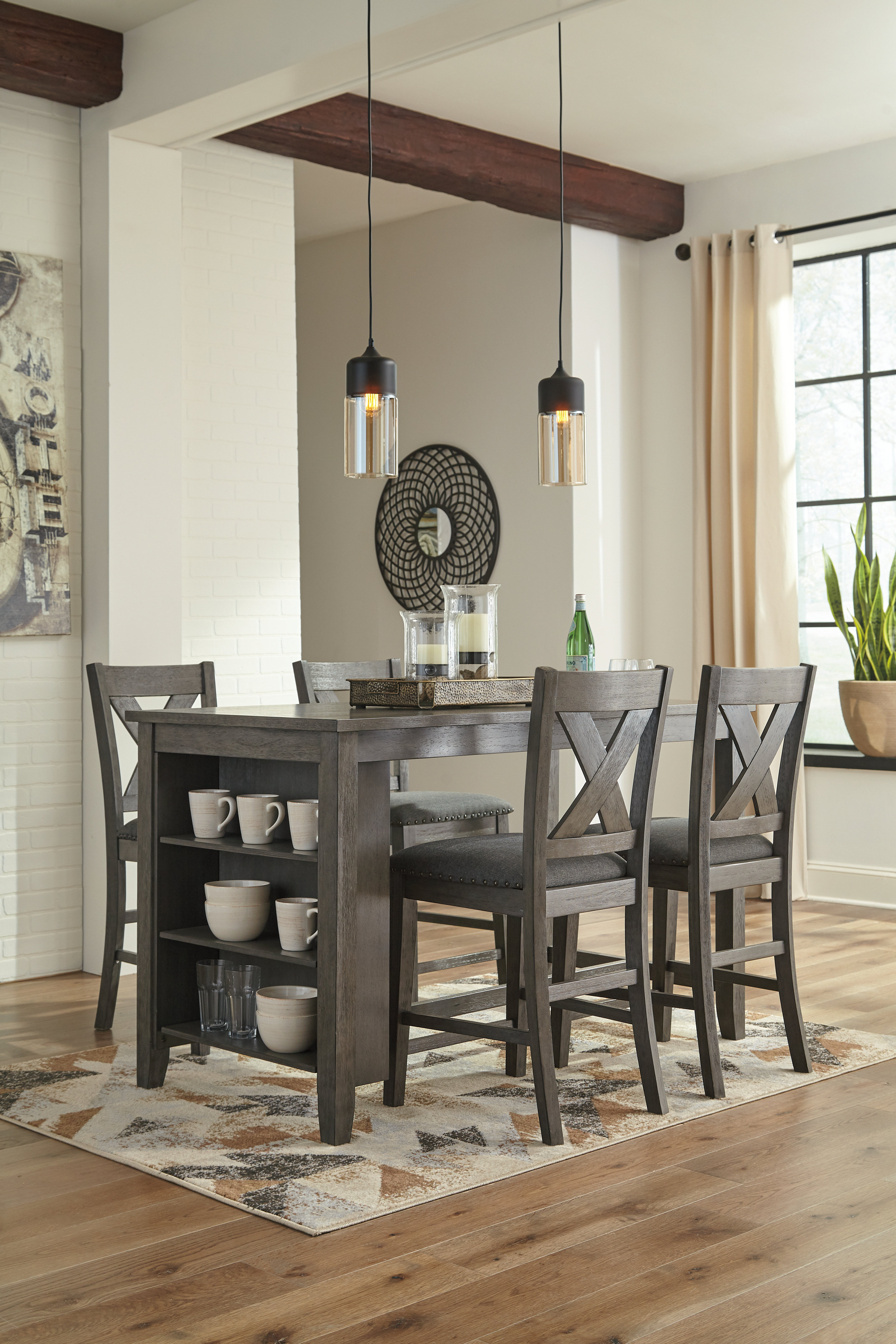 Ophelia & Co. Caitbrook Counter Height Dining Table and 4 Barstools ...