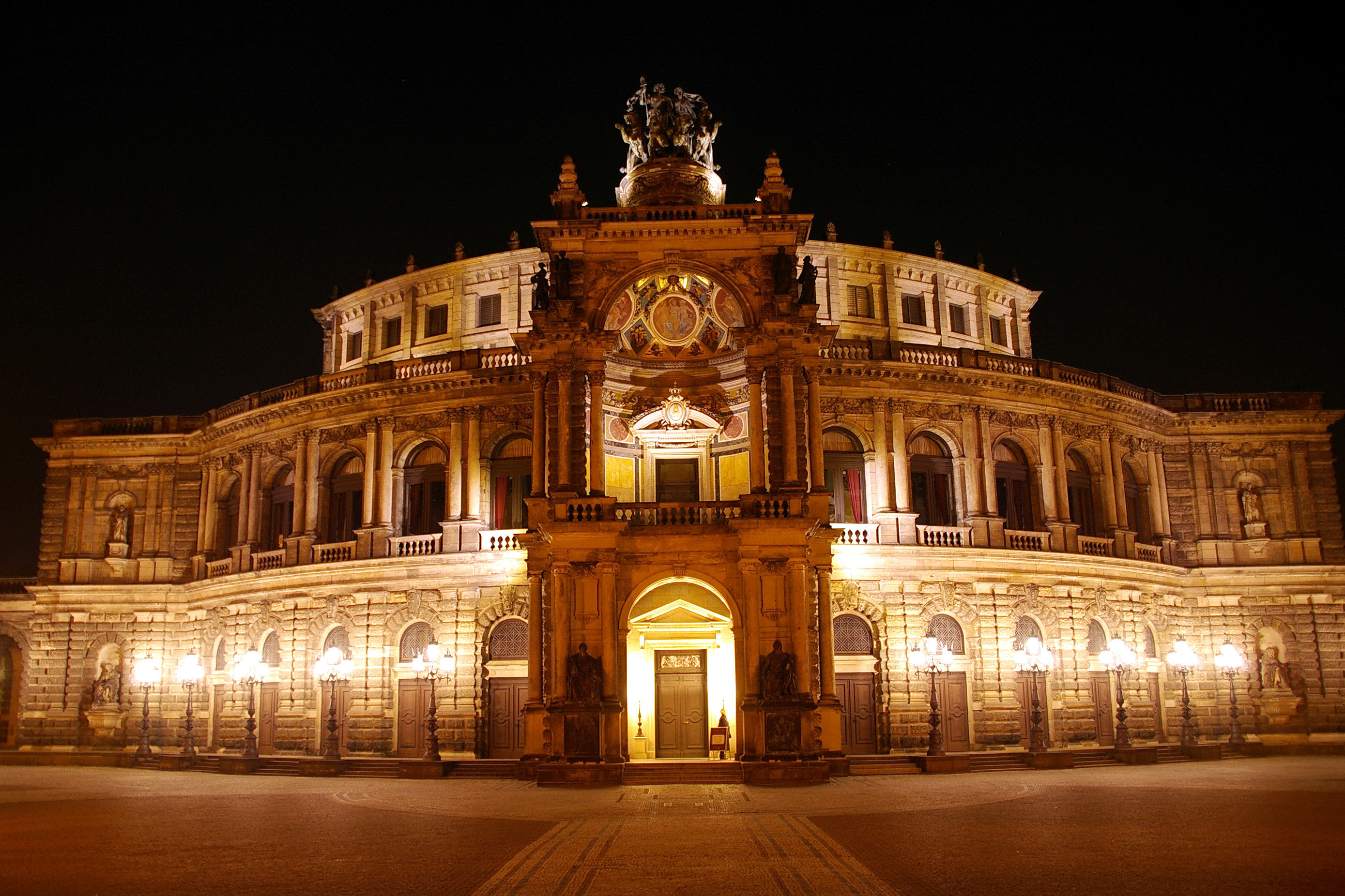 Wildon Home® Semper Opera House by Wa-Sagner-Heinze - Wrapped Canvas ...