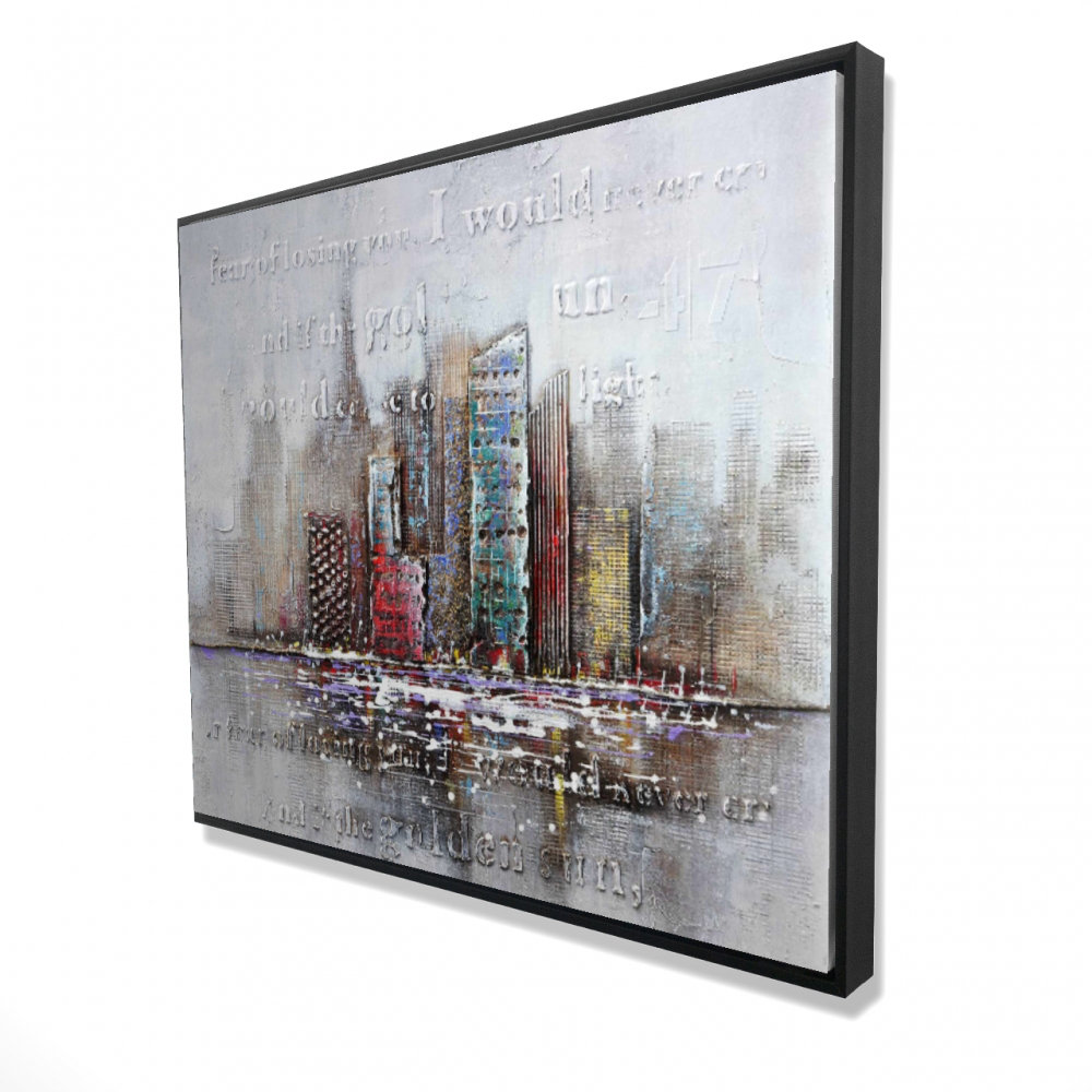 Begin Edition International Inc. " Cityscape With Typography In Relief ...