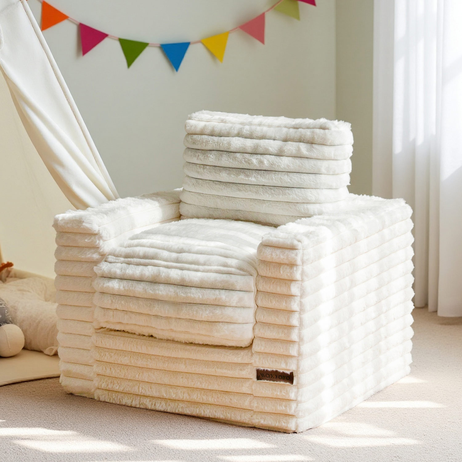 Trule Comfy Faux Fur Kids Bean Bag Chair - Wayfair Canada