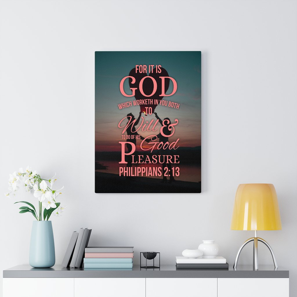 Express Your Love Gifts «His Good Plaisir Philippiens 2: 13», art mural ...