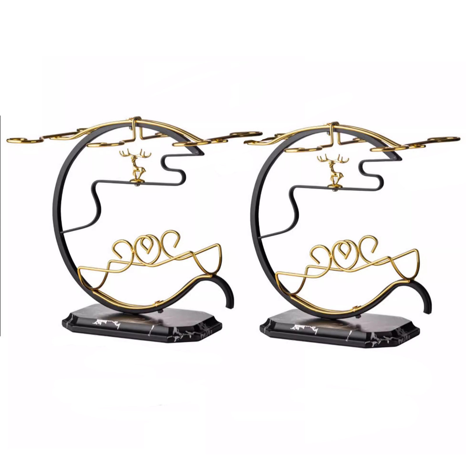 Everly Quinn Wine Glass Holder Set – Inverted Hanging Wine Rack With ...