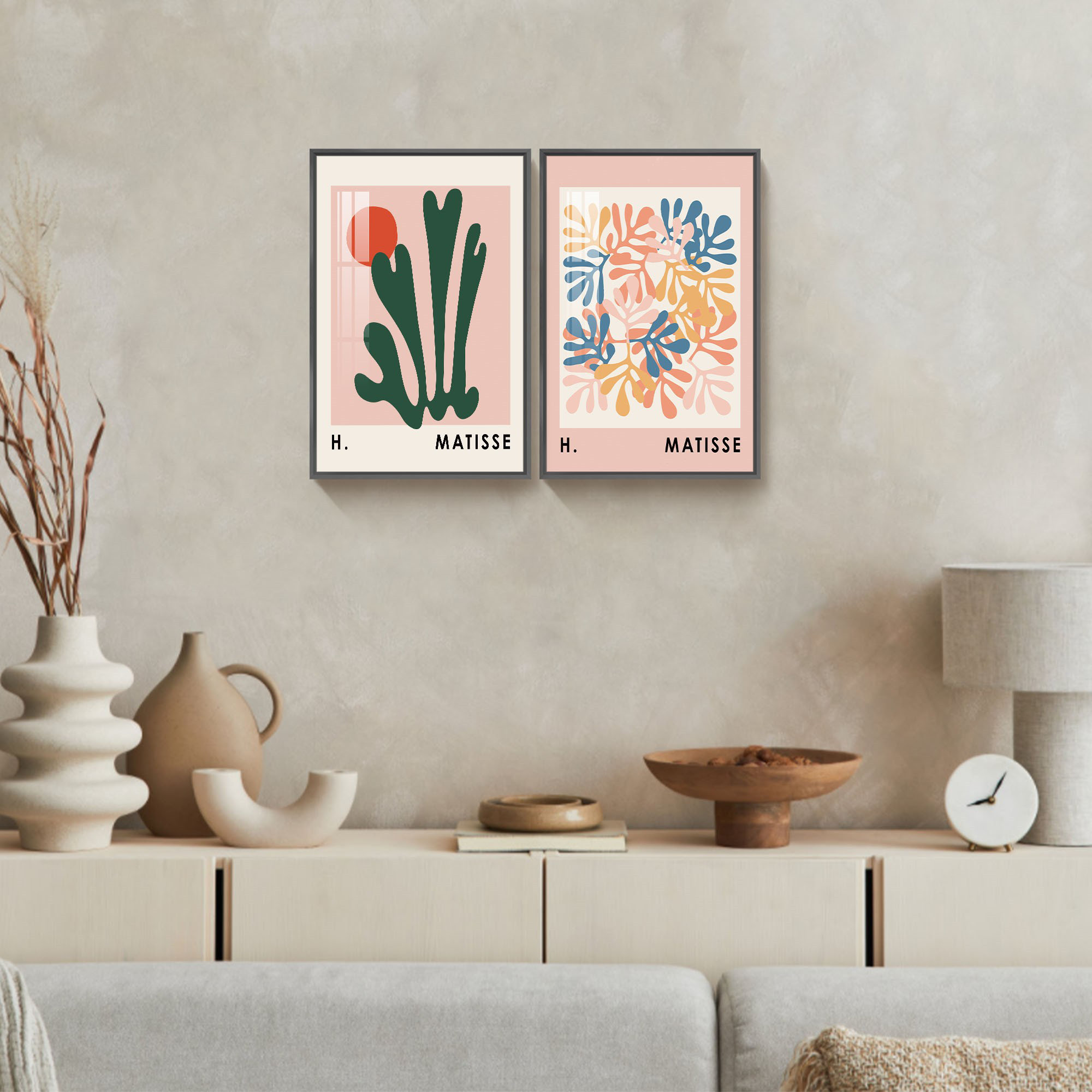George Oliver Matisse Artwork Framed On Canvas 2 Pieces by Henri ...