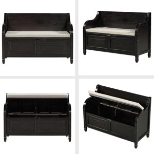 Red Barrel Studio® Caellan Upholstered Storage Bench | Wayfair