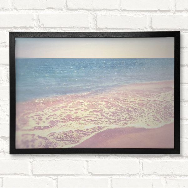 Highland Dunes Retro Sparkle Beach Framed Print | Wayfair.co.uk
