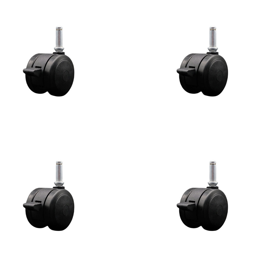 Service Caster 2 Inch Black Floor Safe Twin Wheel Casters with Brakes 7 ...