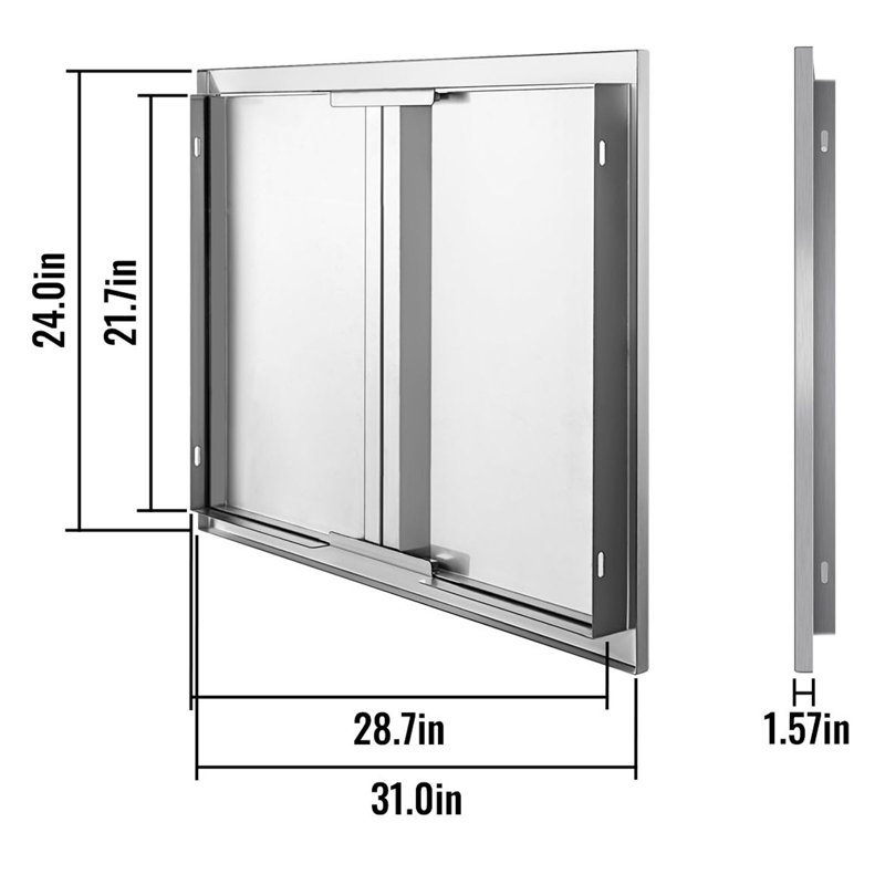 VEVOR 31" Stainless Steel Drop-In Access Doors & Reviews | Wayfair