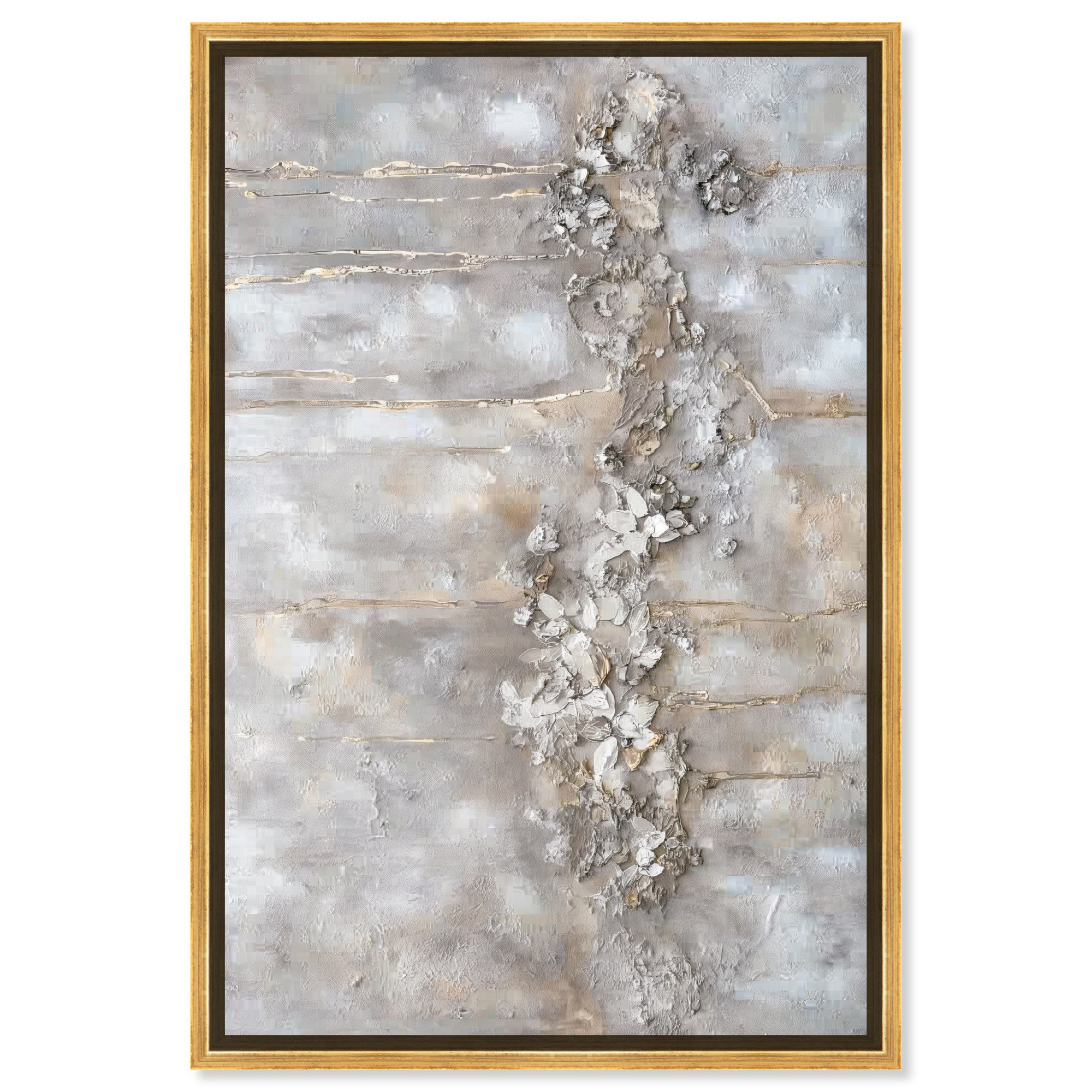 Art Remedy Crumbling Ember Canvas Elegant Gold Abstract by Art Remedy ...