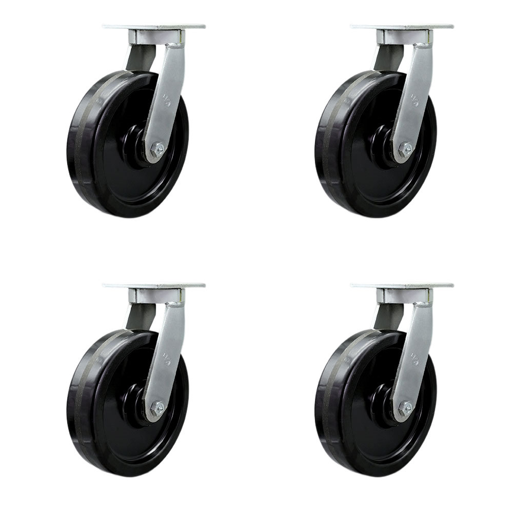 Service Caster 4 Piece Extra Heavy Duty Phenolic Caster Set | Wayfair