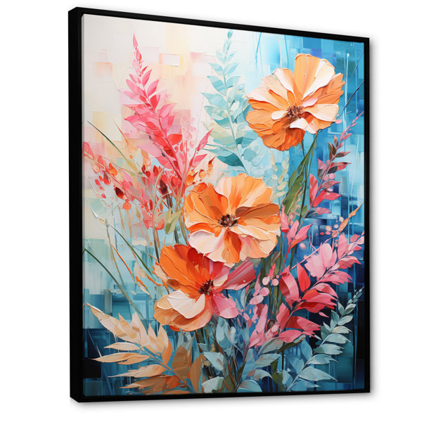 Winston Porter Multicolored Ferns Collage VII " Multicoloured Ferns ...