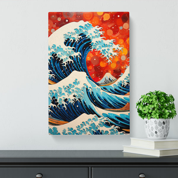 House of Hampton Wave Japanese Dadaism Art | Wayfair.co.uk