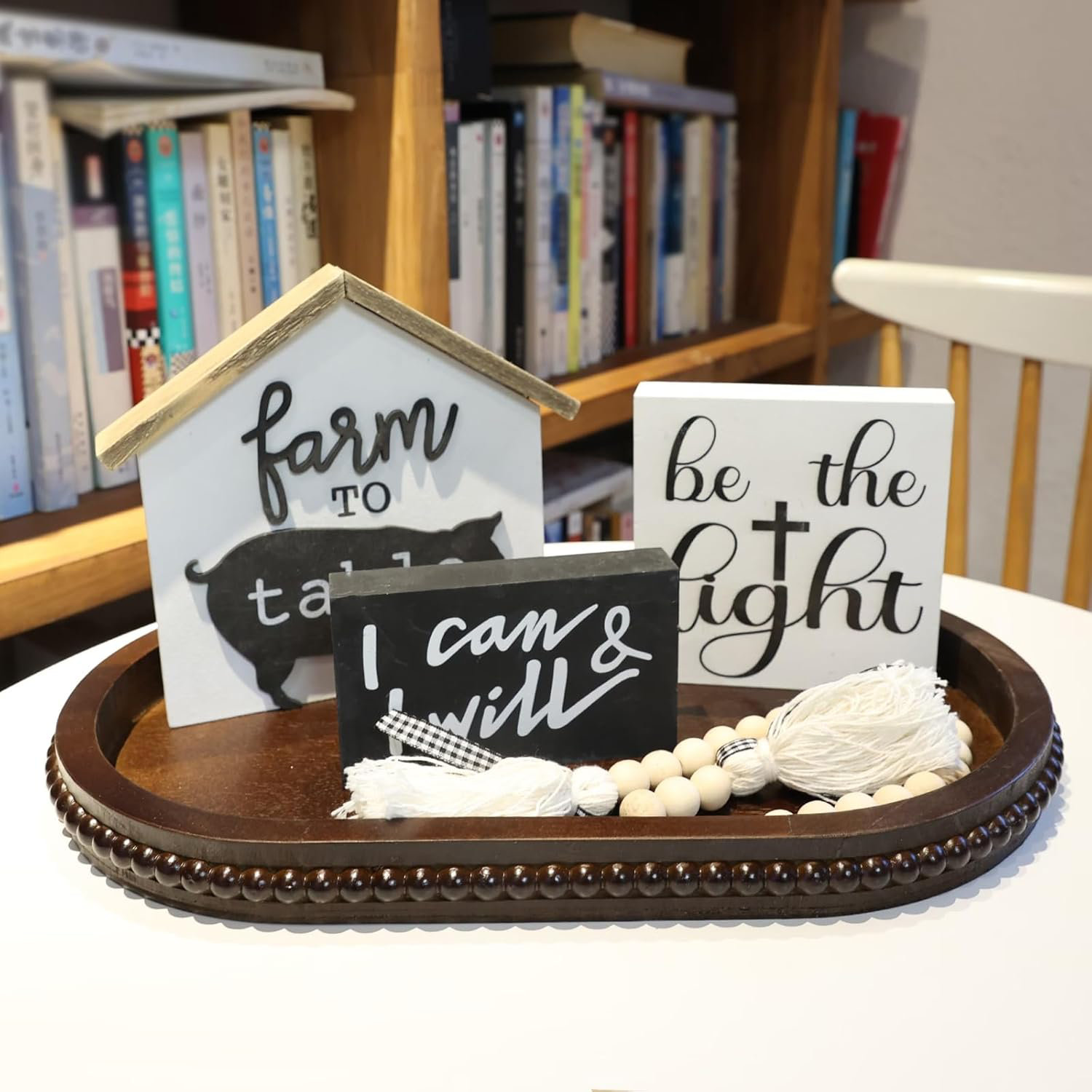 Millwood Pines Elliptical Wooden Tray | Wayfair