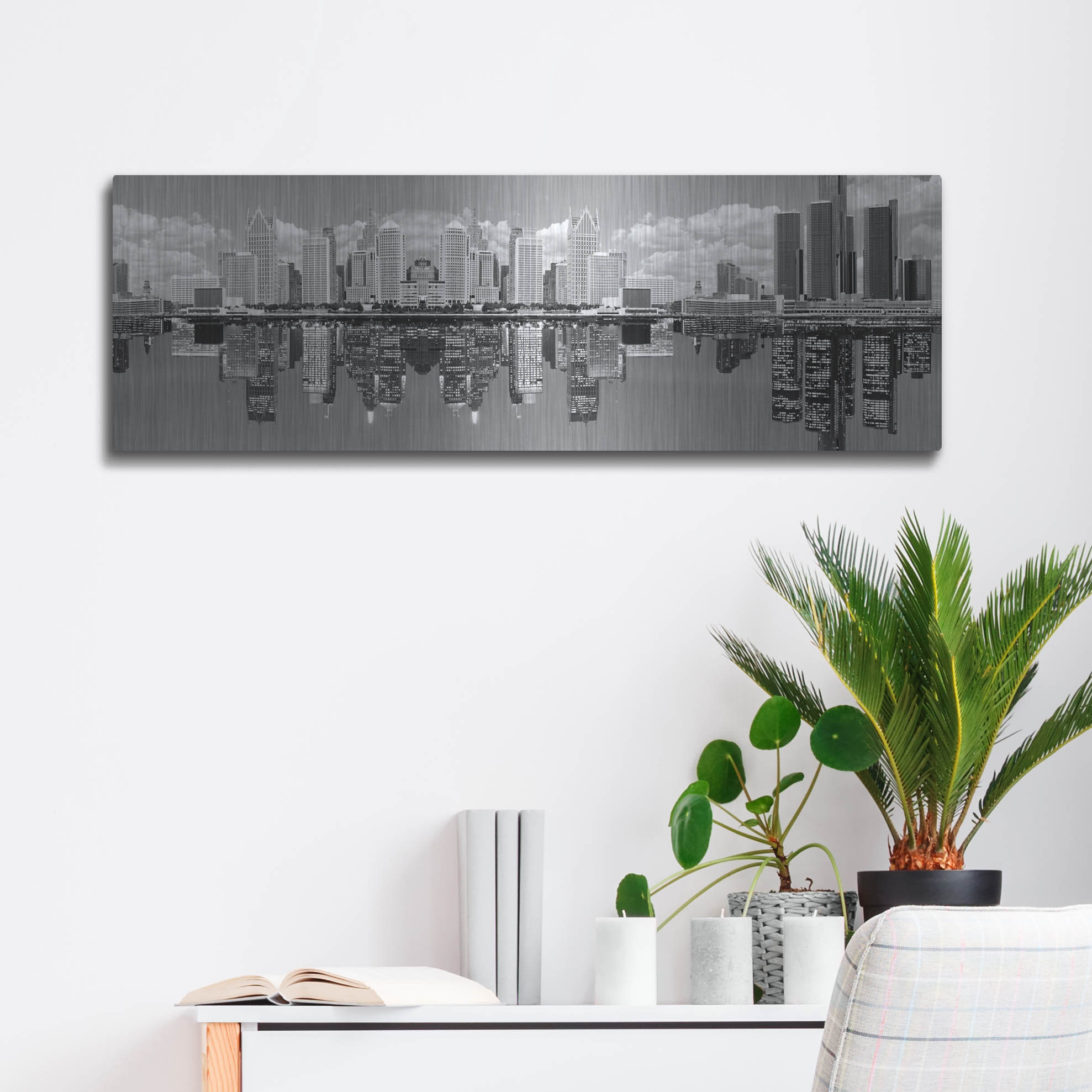 Wrought Studio™ 'Detroit Skyline Panorama 2, Michigan' by Monte Nagler ...