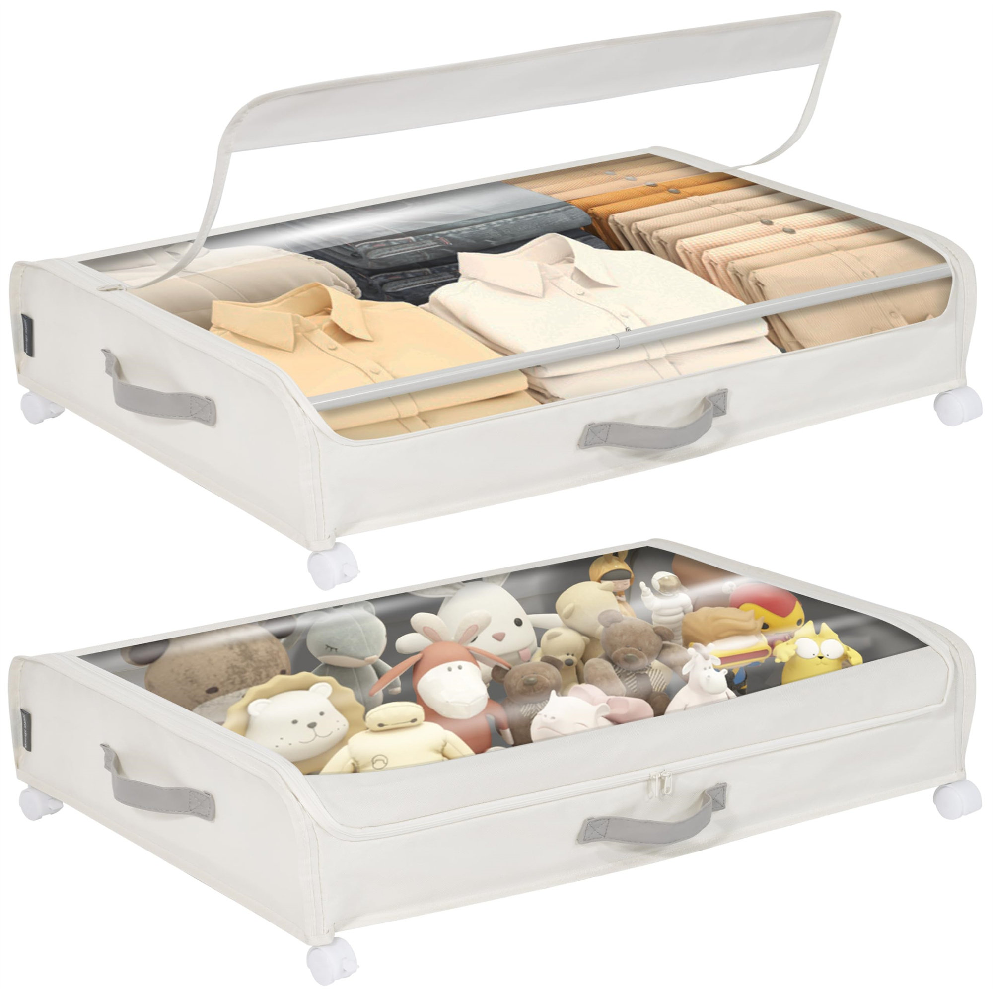 Latitude Run® Under Bed Storage Box On Wheels, 2-Pack. - Wayfair Canada