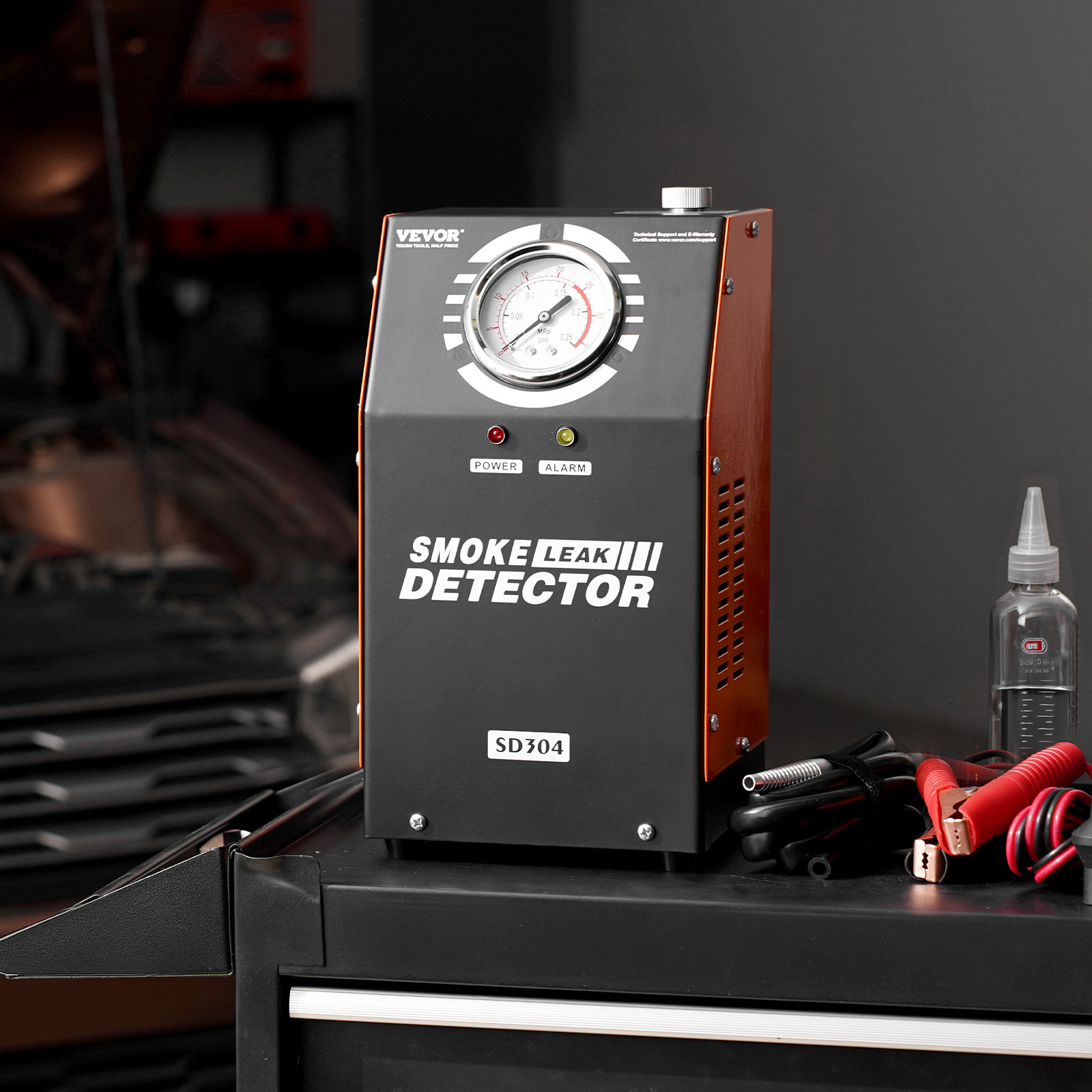 VEVOR Automotive Smoke Machine Leak Detector EVAP Leak Tester Built-in ...