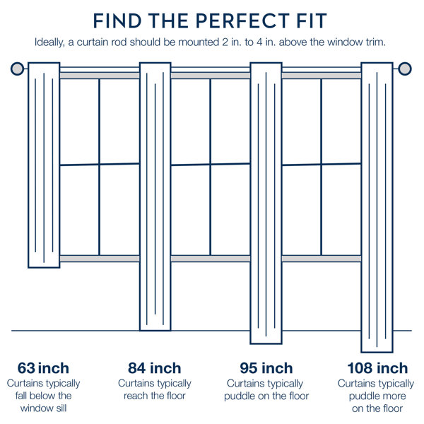 Kelly Clarkson Home Liebert Solid Semi-Sheer Tab Top Curtain Panel ...
